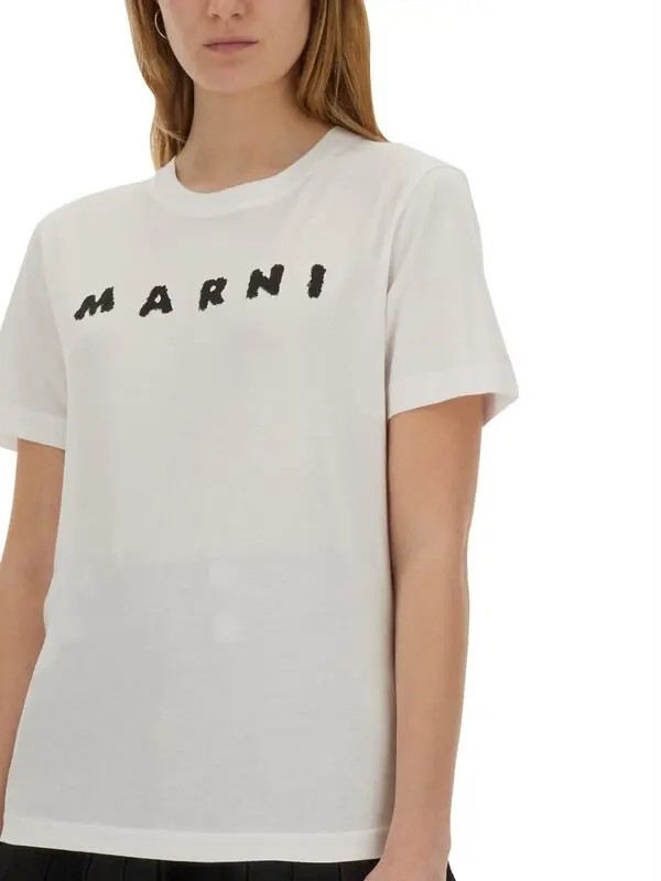 Marni Cotton T-shirt With Logo