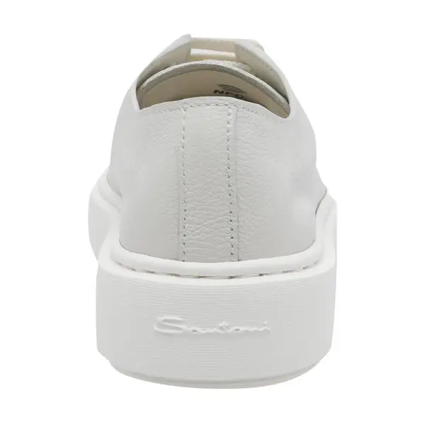 Santoni Clean Leather Sneakers - White