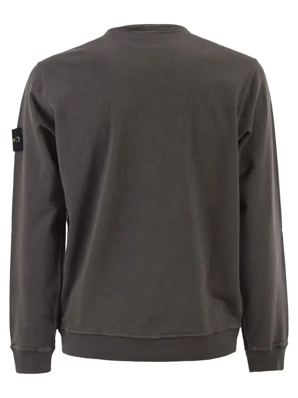 Stone Island Regular Fit Crew Neck Sweatshirt