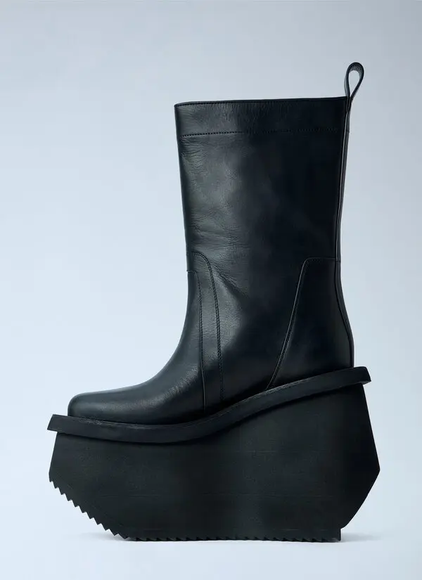 Rick Owens Factory Leather Boots