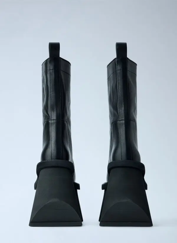 Rick Owens Factory Leather Boots