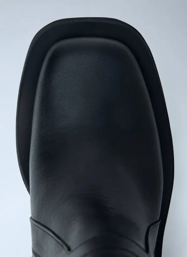 Rick Owens Factory Leather Boots