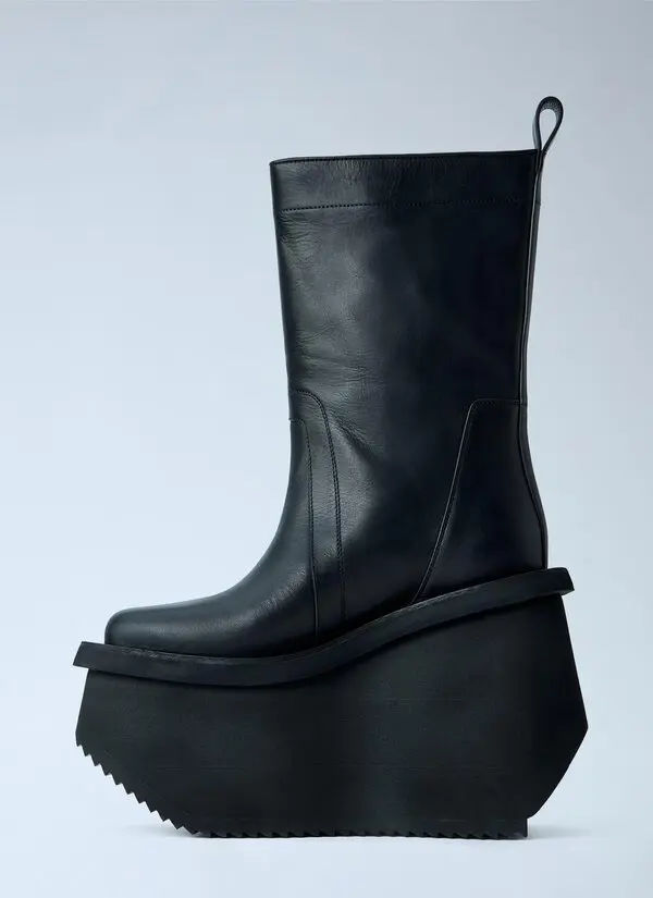 Rick Owens Factory Leather Boots