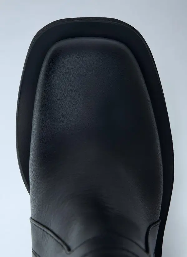 Rick Owens Factory Leather Boots