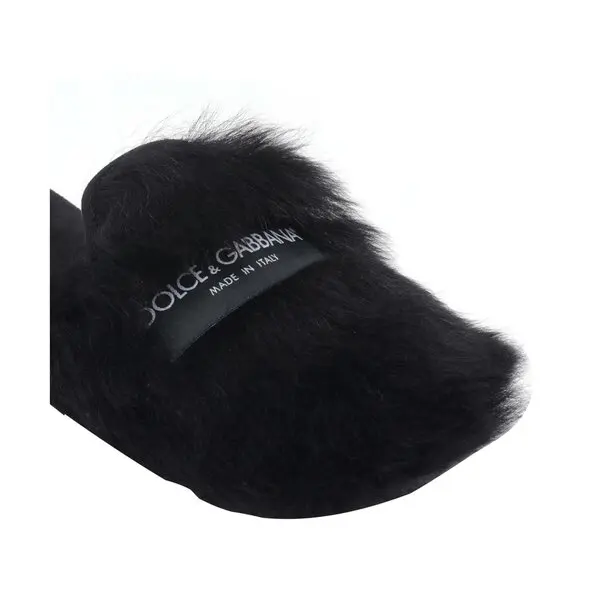 Dolce & Gabbana Shearling Slippers