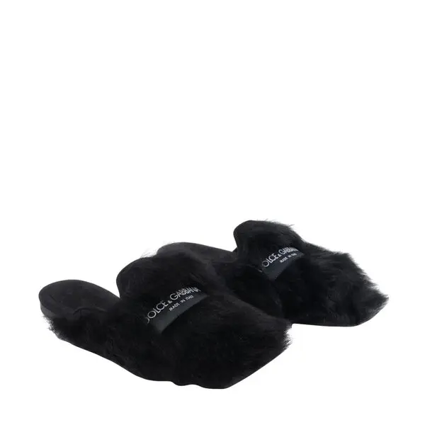 Dolce & Gabbana Shearling Slippers