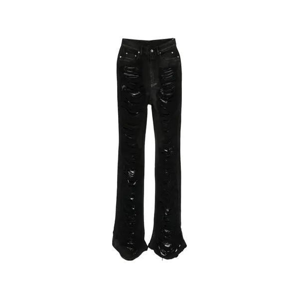 Rick Owens Denim Bootcut Jeans - Black