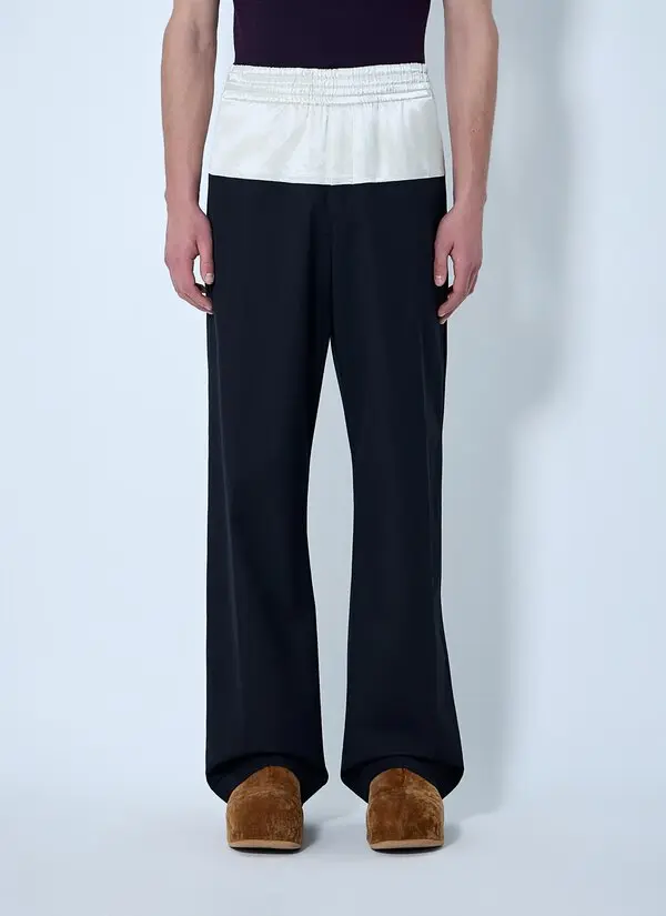Dries Van Noten Drawstring Wide-leg Trousers - Black