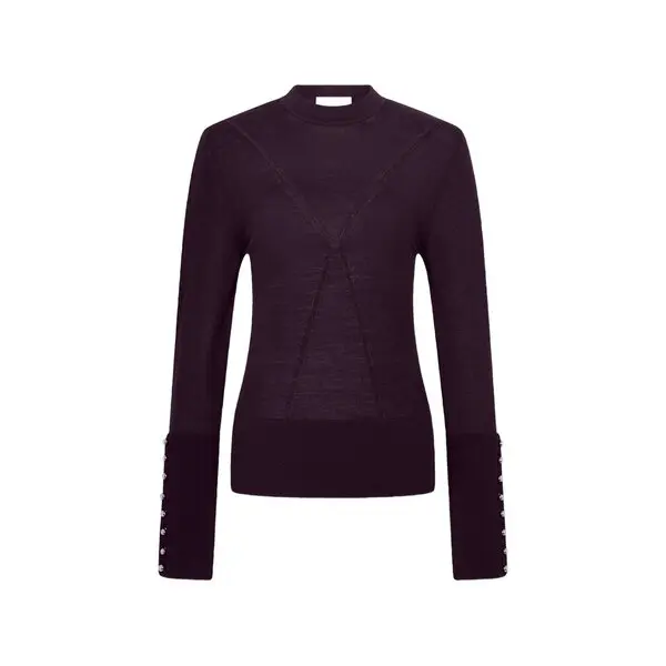 Rabanne Fine Knit Jumper - Purple
