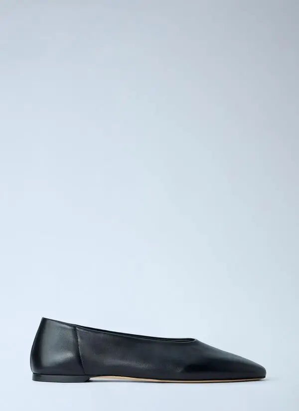 TOTEME Slip Nappa Ballerinas - Black