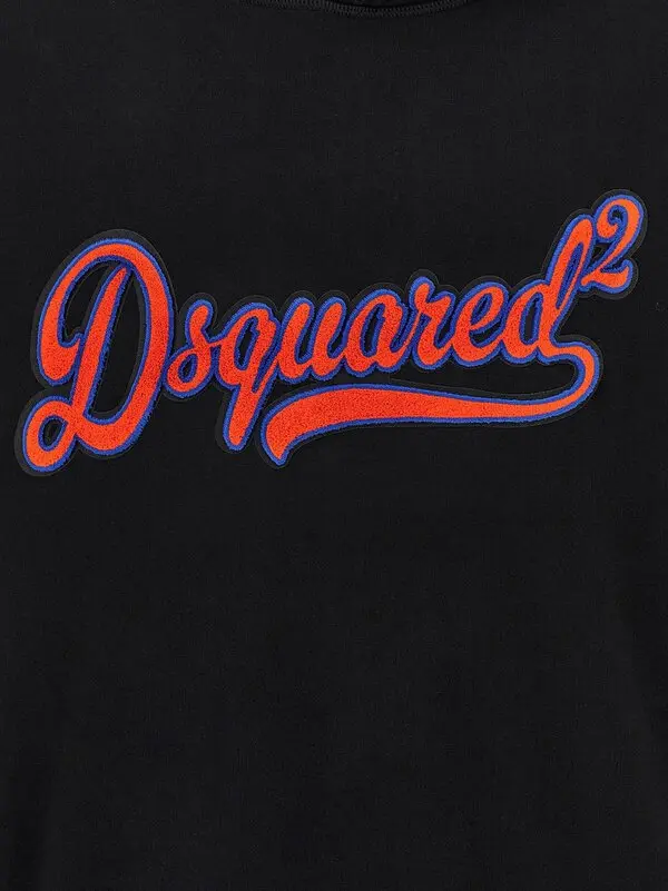 Dsquared2 Sponge Patch Hoodie - Black