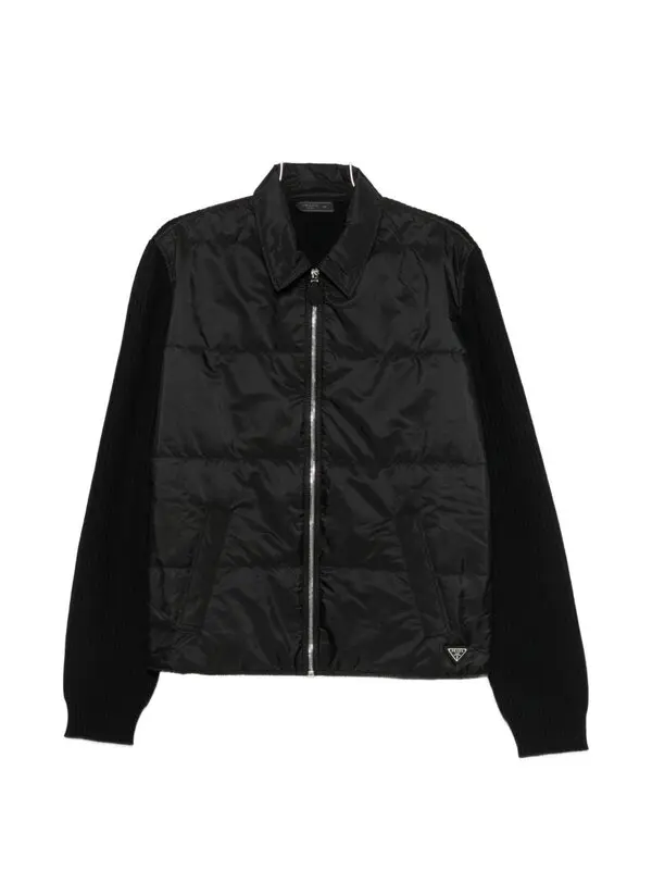 Prada Wool And Re-nylon Cardigan