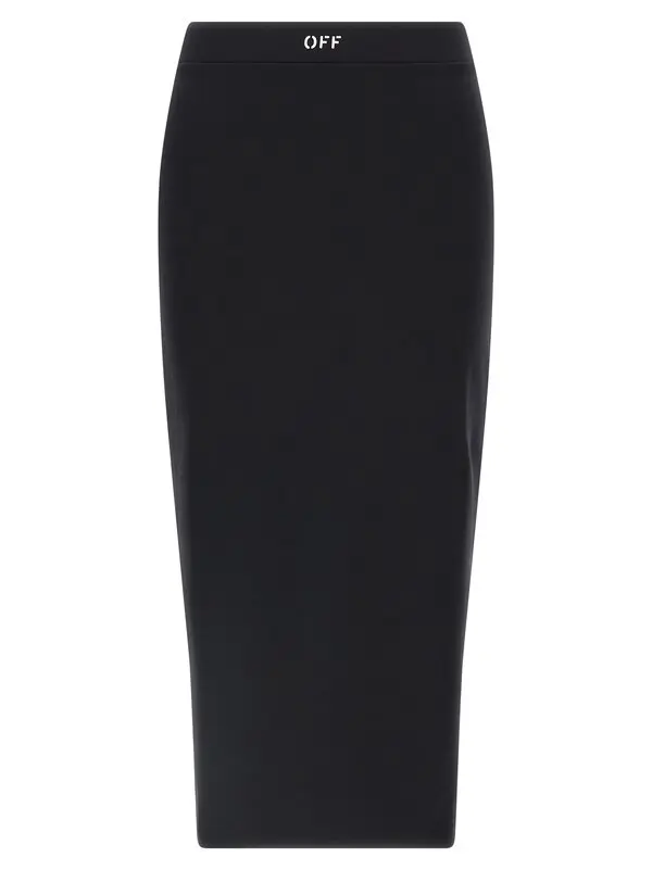 Off-White Logo Skirt - Black