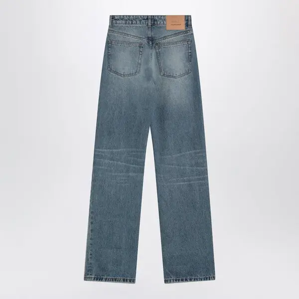 AMI Paris Wide-leg Denim Jeans - Blue