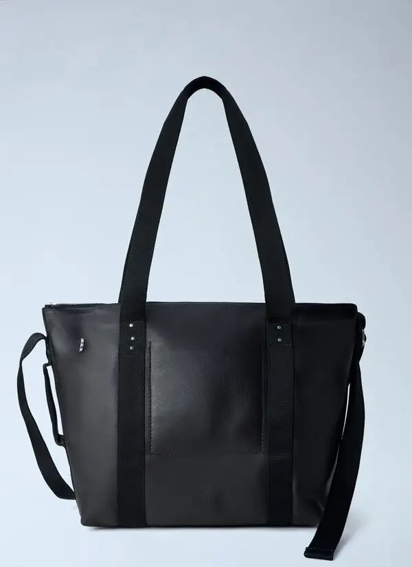 Rick Owens Structured Leather Tote Bag - Black