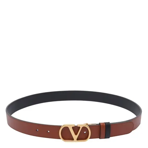 Valentino Garavani Reversible Vlogo Signature Belt - Brown
