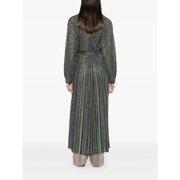 Missoni Vertical Stripe V-neck Cardigan - Blue