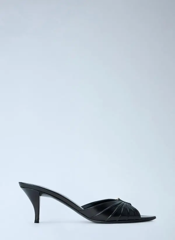 Saint Laurent Babylone Heeled Sandals - Black