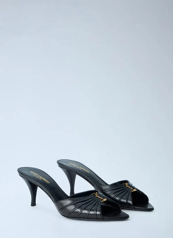 Saint Laurent Babylone Heeled Sandals - Black
