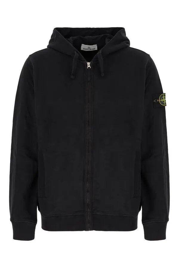 Stone Island Cotton Zip Up Hoodie - Multicolor