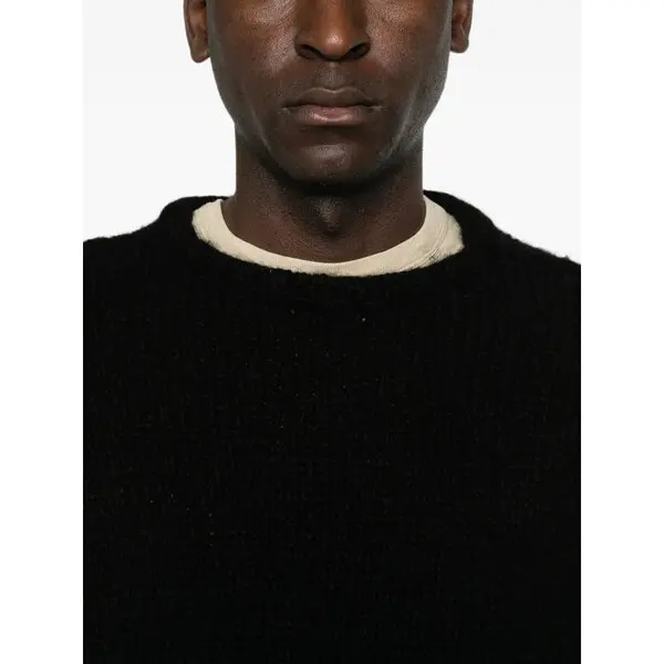 Rick Owens Cashmere And Silk Ribbed Knit Jumper