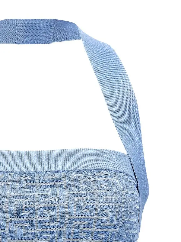 Balmain Monogram Crop Top