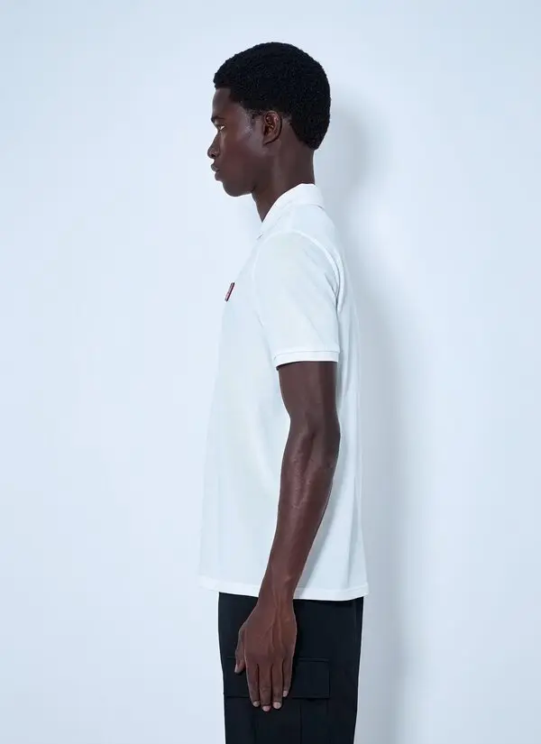 Moncler Piqué Polo Shirt With Logo Embroidery