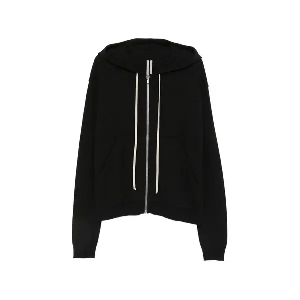 Rick Owens Cashmere And Wool Blend Hooded Sweater