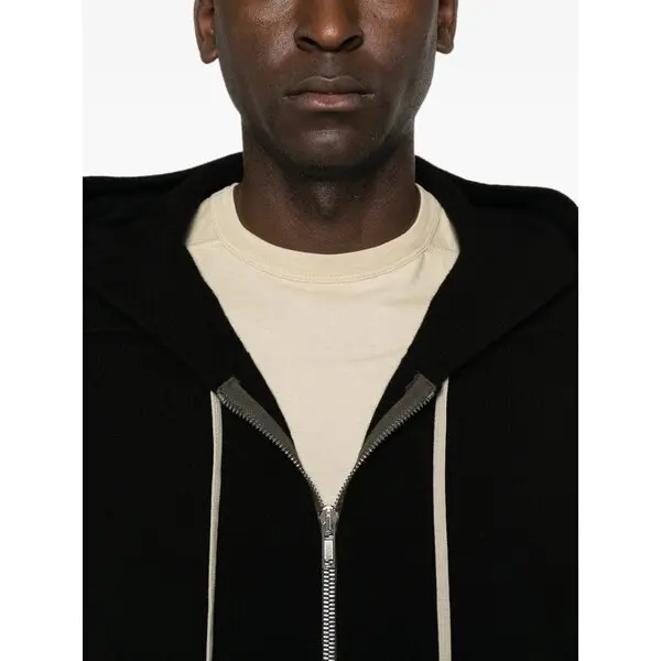 Rick Owens Cashmere And Wool Blend Hooded Sweater