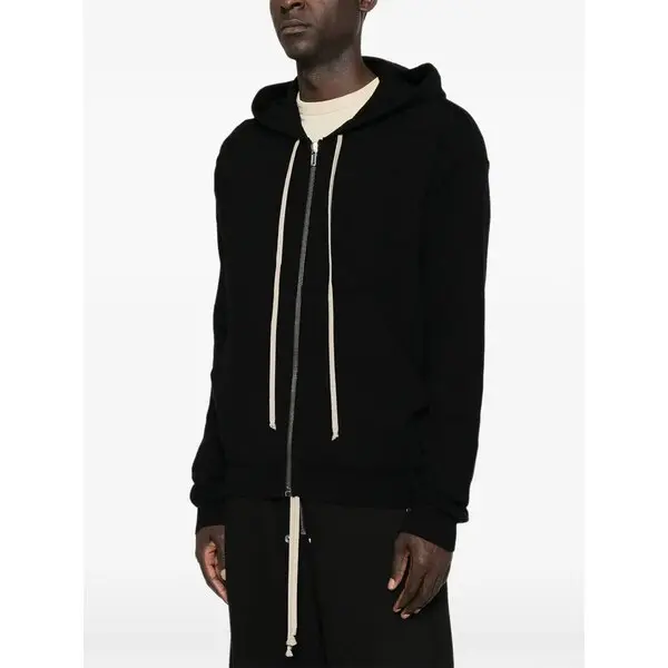 Rick Owens Cashmere And Wool Blend Hooded Sweater
