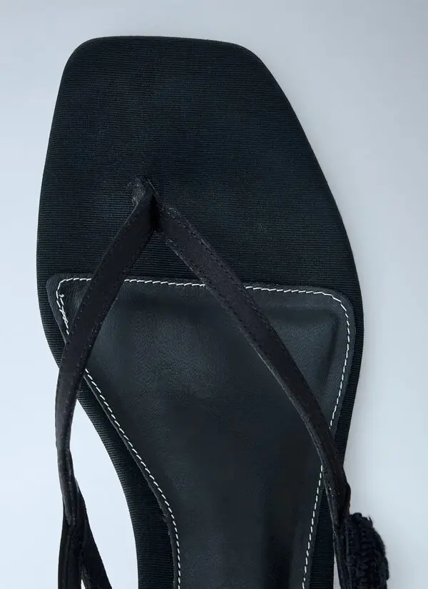 TOTEME Slingback Satin Sandals