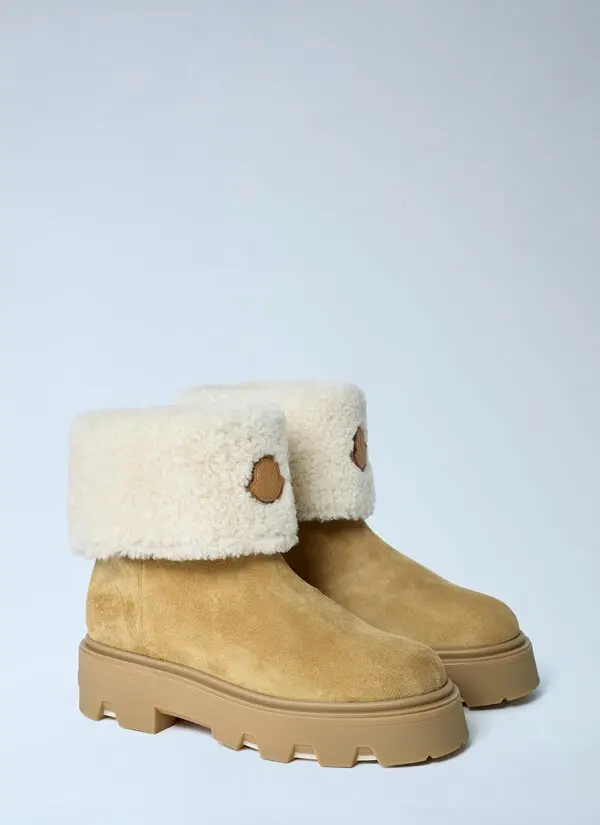 Moncler Aurea Suede Ankle Boots