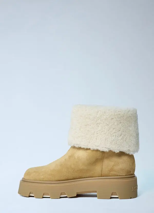 Moncler Aurea Suede Ankle Boots