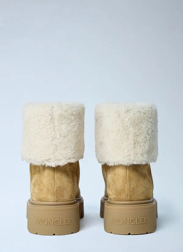 Moncler Aurea Suede Ankle Boots