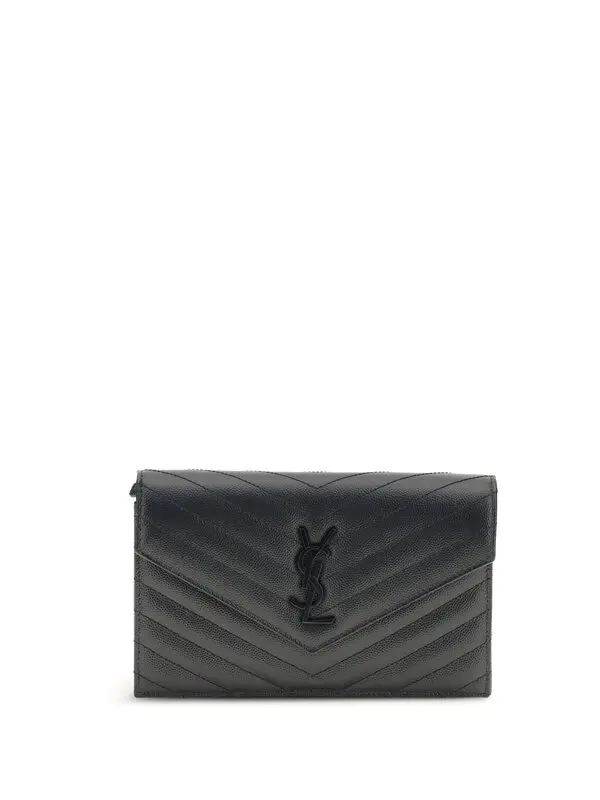 Saint Laurent Cassandre Mini Shoulder Bag - Black