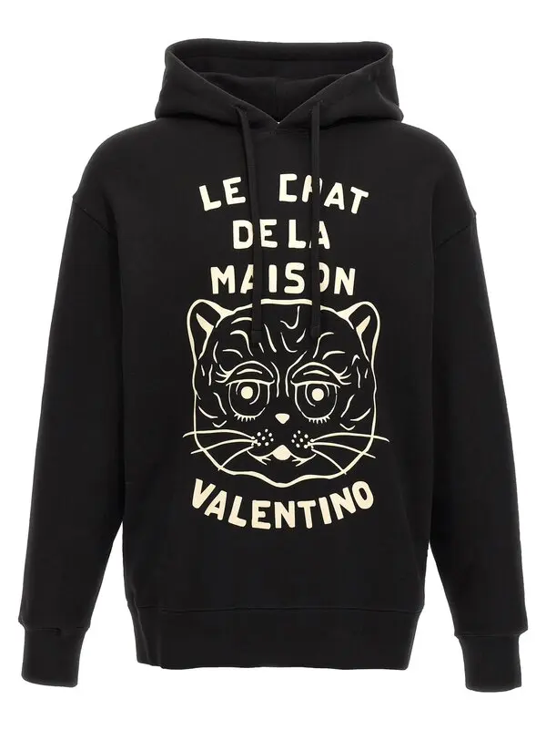 Valentino Garavani Le Chat De La Maison Hoodie - Black