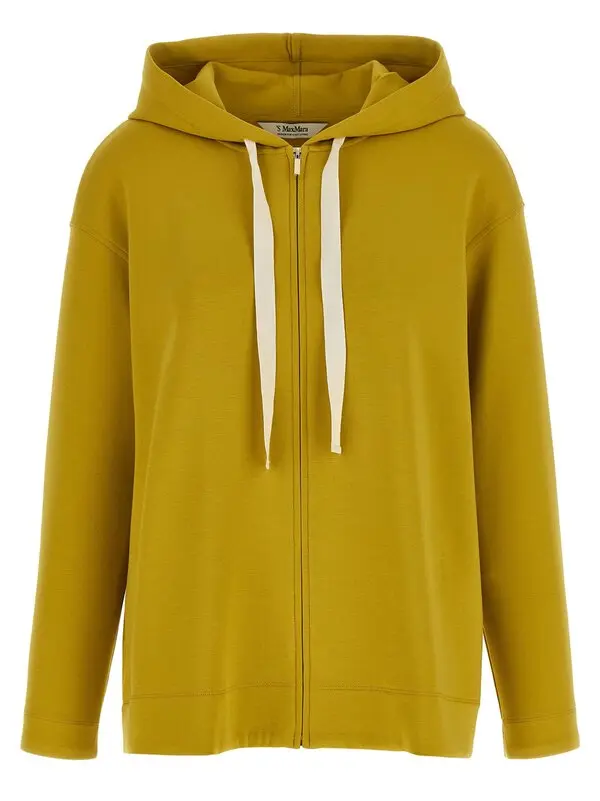 Max Mara Smmdoria Logo Hoodie - Yellow