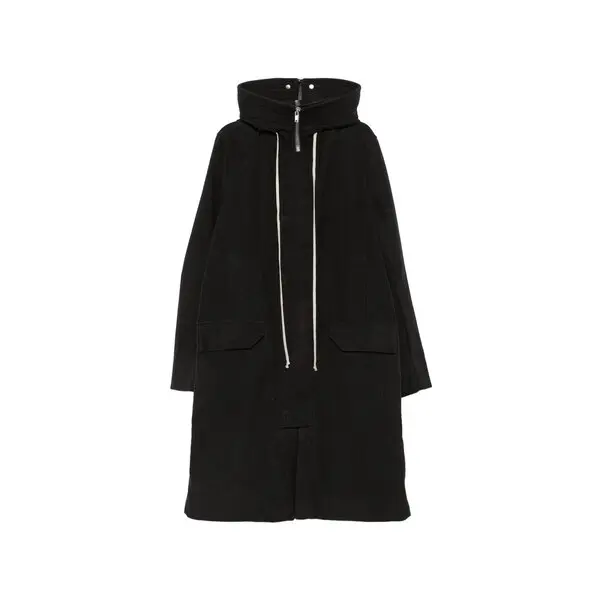 Rick Owens Coats Single Breasted Coats - Black