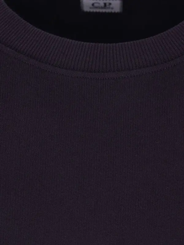 C.P. COMPANY Logo Cotton Crewneck Sweatshirt