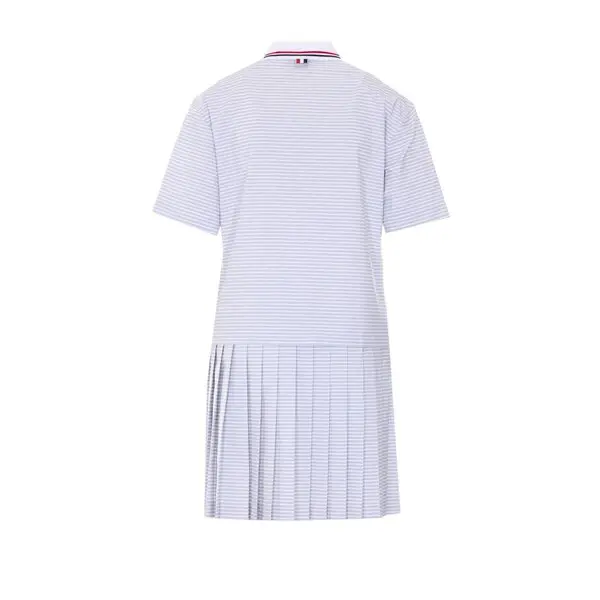 Thom Browne 4bar Mini Polo Dress - Gray