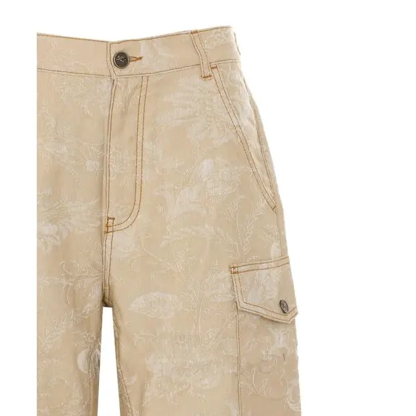 Etro Cargo Trousers With Coulisse - Cream