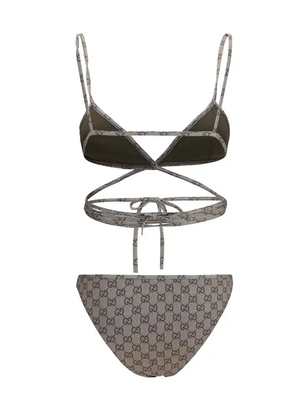 Gucci Printed Stretch Jersey Bikini