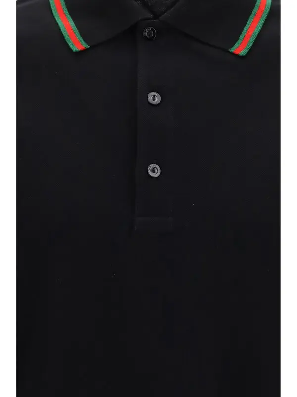 Gucci Cotton Piqué Jersey Polo Shirt