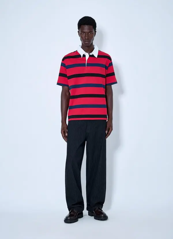 Prada Short-sleeved Cotton Polo Shirt - Red