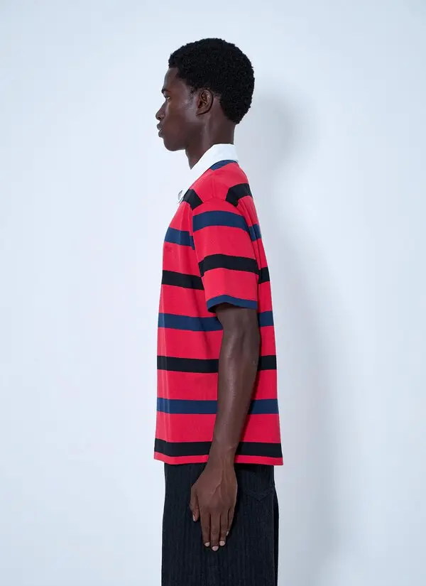 Prada Short-sleeved Cotton Polo Shirt - Red