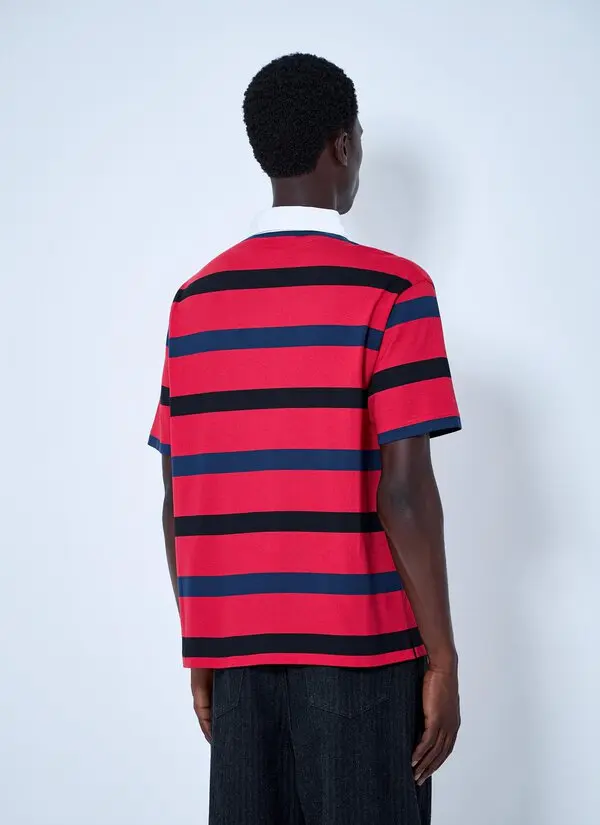 Prada Short-sleeved Cotton Polo Shirt - Red