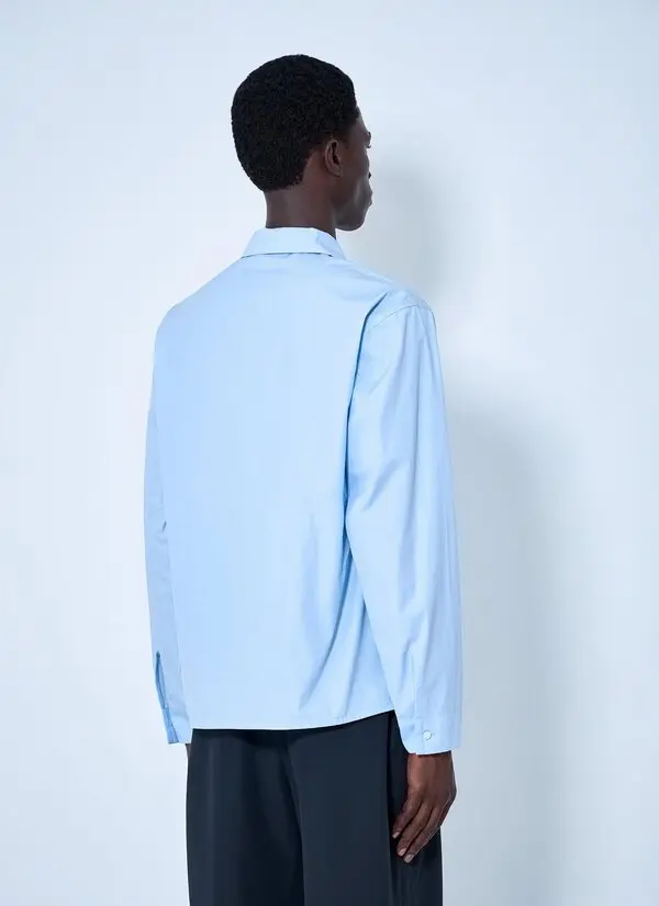 JIL SANDER Button-down Cotton Shirt - Blue