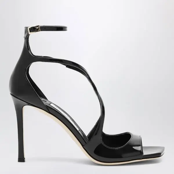 JIMMY CHOO Azia Sandals In Patent Leather - Black