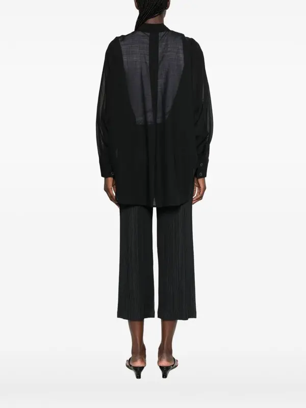 Issey Miyake Panelled Sheer Finish Knitwear
