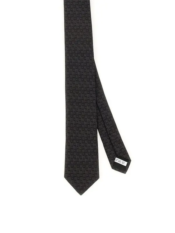 FERRAGAMO Gancini Jacquard Tie